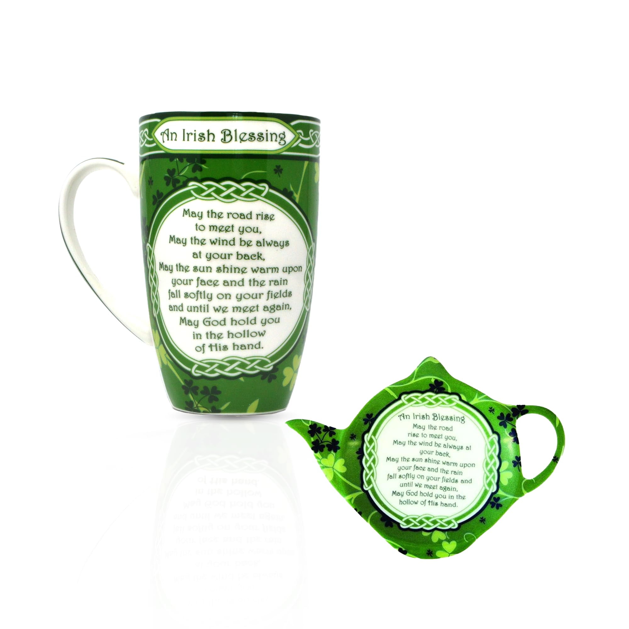 Royal Tara Ceramic Set Mugs Irish Blessing Cups - Set of Tea Bags ...