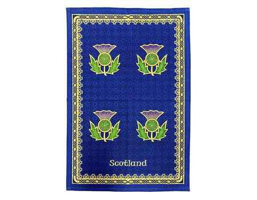 Royal Tara Cotton Thistle Tea Towel Scottish Blue Print Scotland Symbol ...