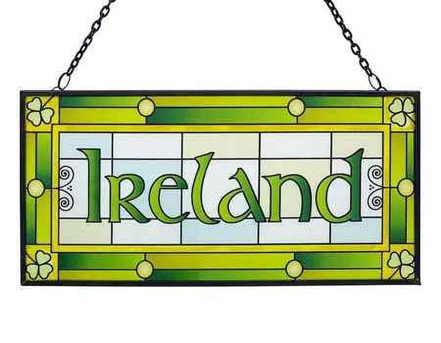Royal Tara Ireland Shamrock Stained Glass Window Hang Suncatcher ...