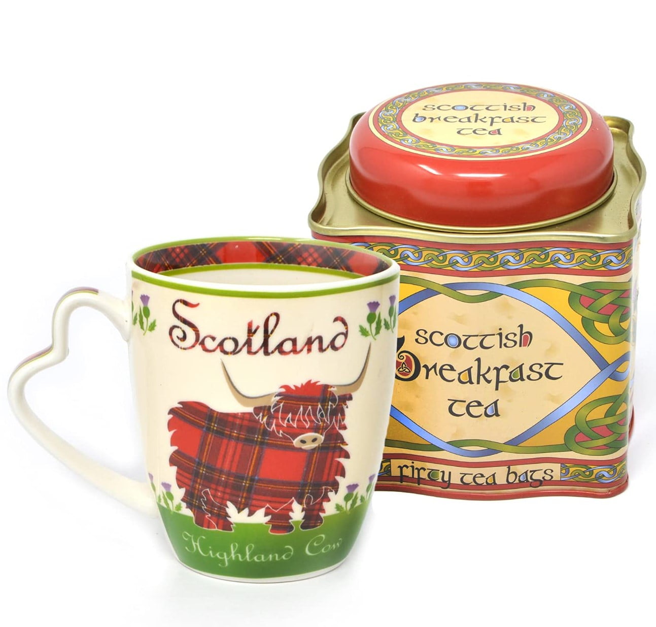 Royal Tara Scottish Set Scottish Highland Cow Mug & Scottish Breakfast ...