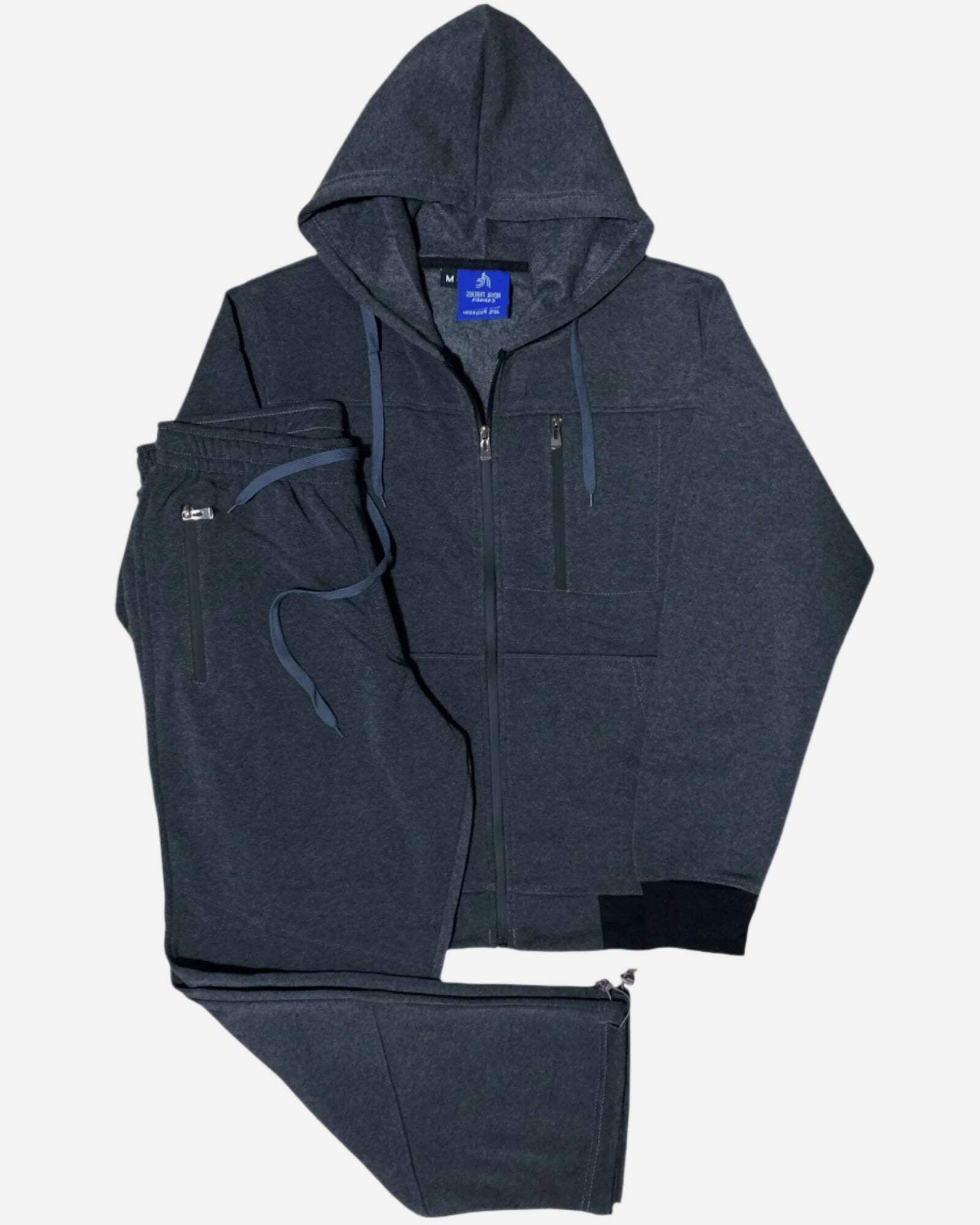 Royal Threads Tech Fleece Sweatsuit, Jacket with Pockets & Retro Style ...