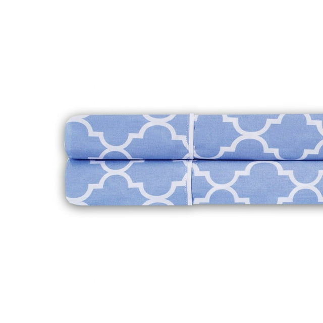 Royal Tradition Printed Meridian 100% Cotton Percale Sheets - Extra ...