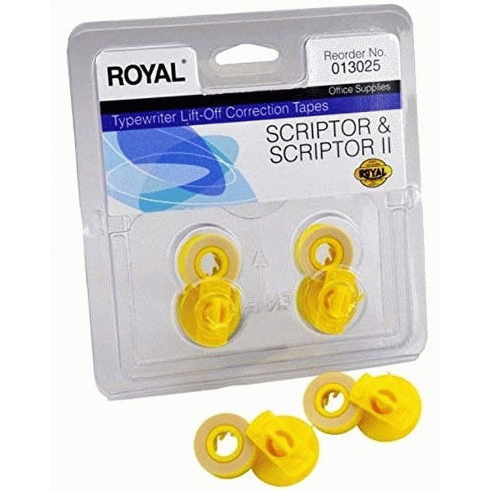 Royal Typewriter Correction Ribbons with 2 Ribbons for Electronic ...