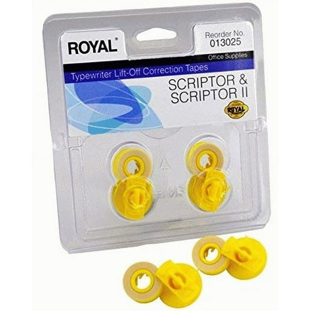 Royal Typewriter Correction Ribbons with 2 Ribbons for Electronic ...