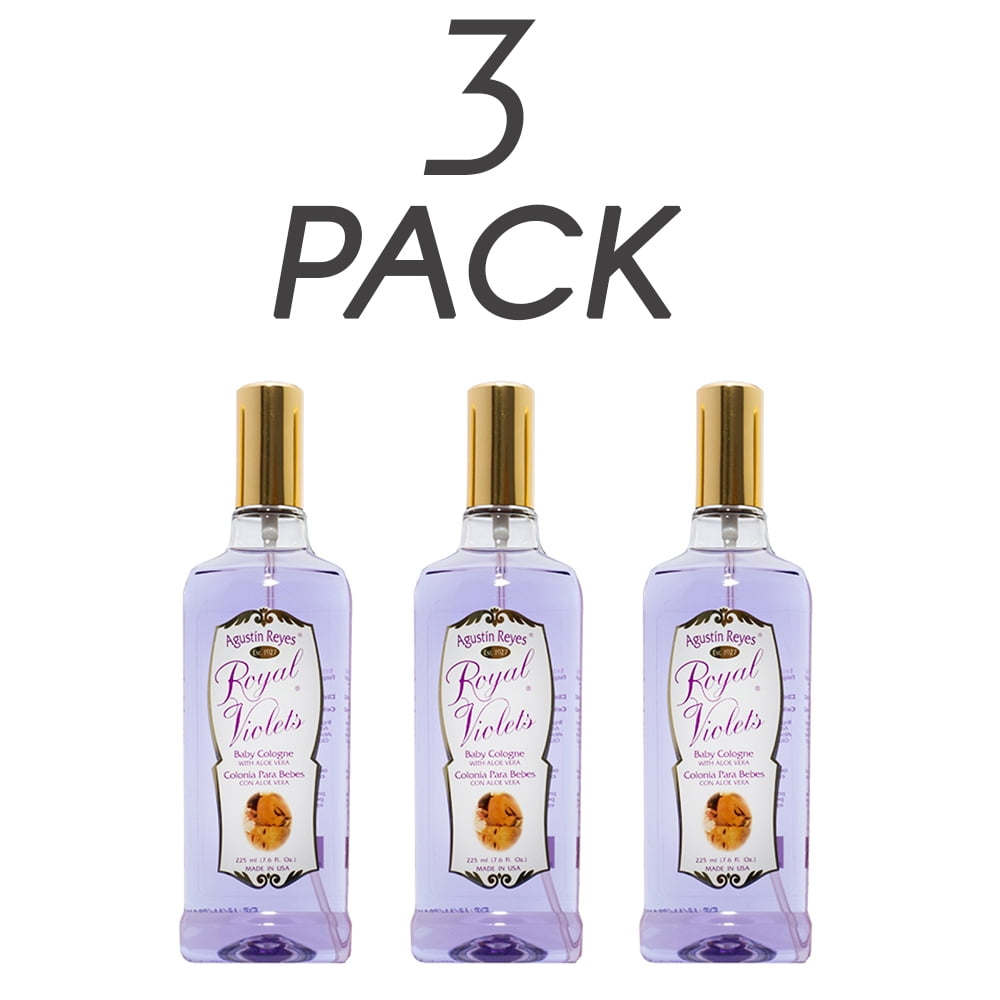 Royal Violets Baby Cologne with Aloe Vera, 7.6 fl oz, Pack of 3 ...