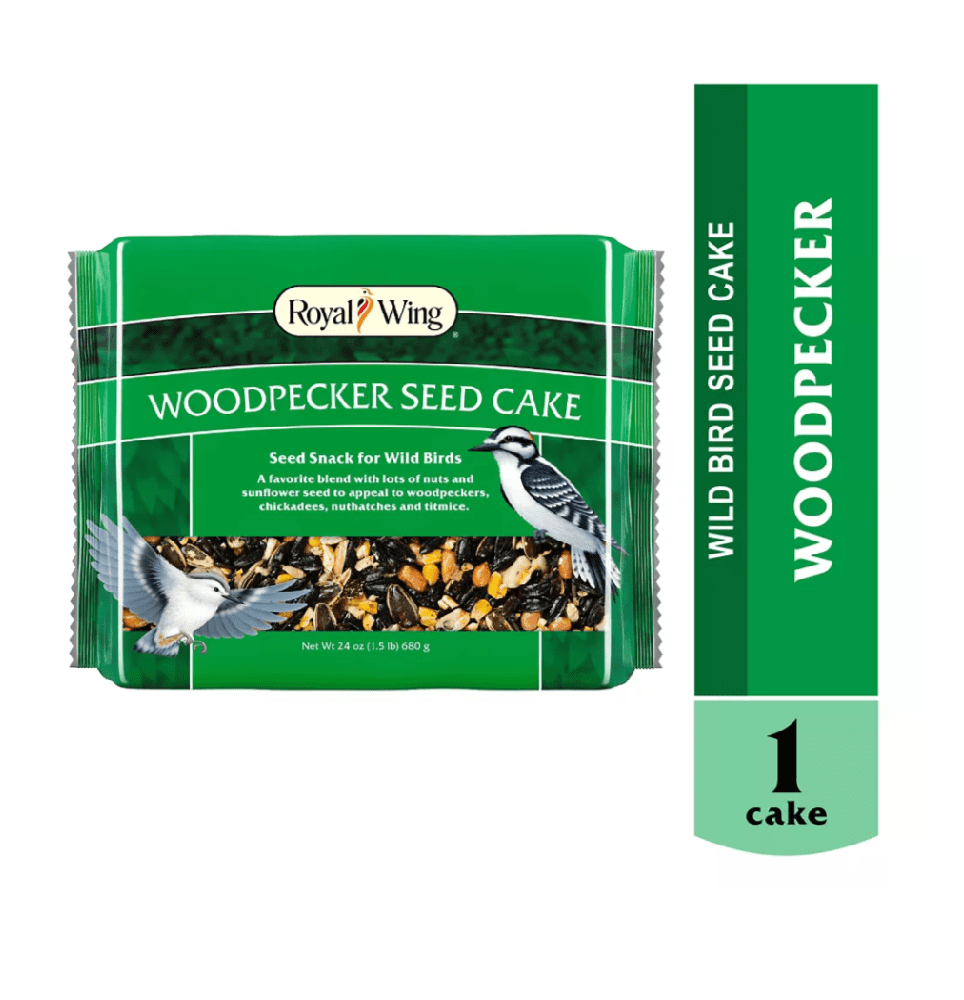 Royal Wing 14231 All Seasons Woodpecker Seed Cake Bird Food, 24 oz ...