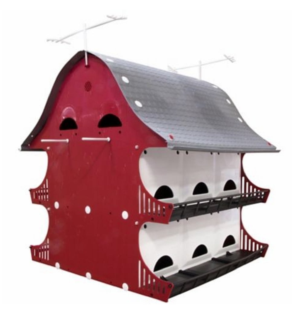 Royal Wing BH16 White-Colored Purple Martins Barn Bird House for 16 ...