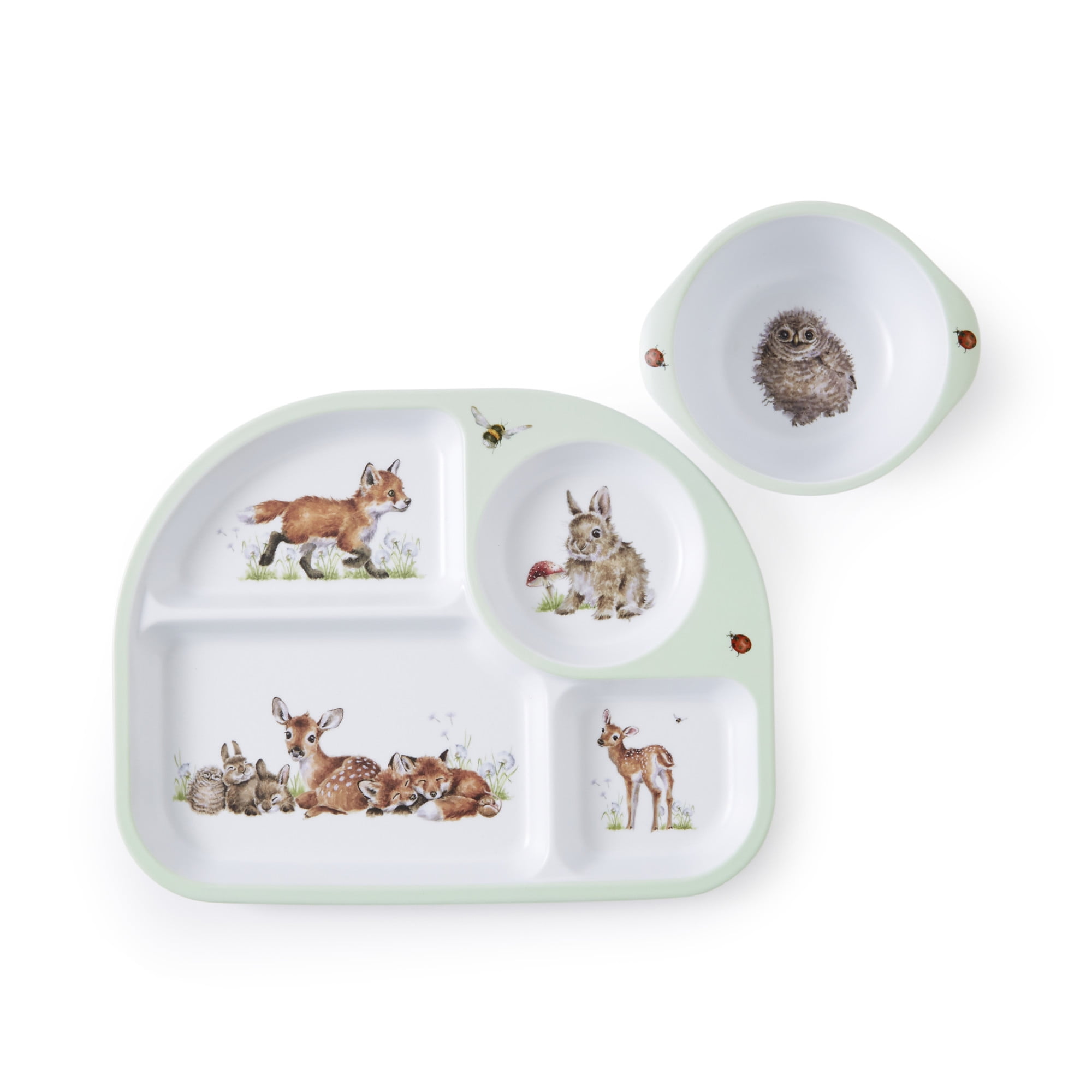 Royal Worcester Wrendale Designs Little Wren Tray & Bowl Set - Kids ...