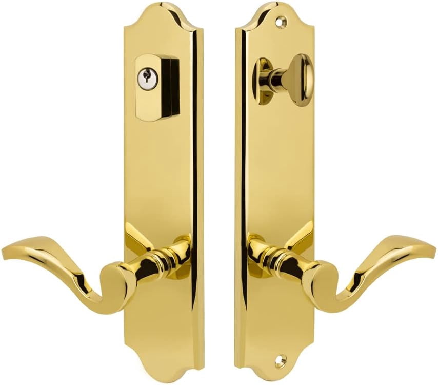 Royal Zinc Die-Cast Lever Set and Back Plates with Deadbolt for Entry ...