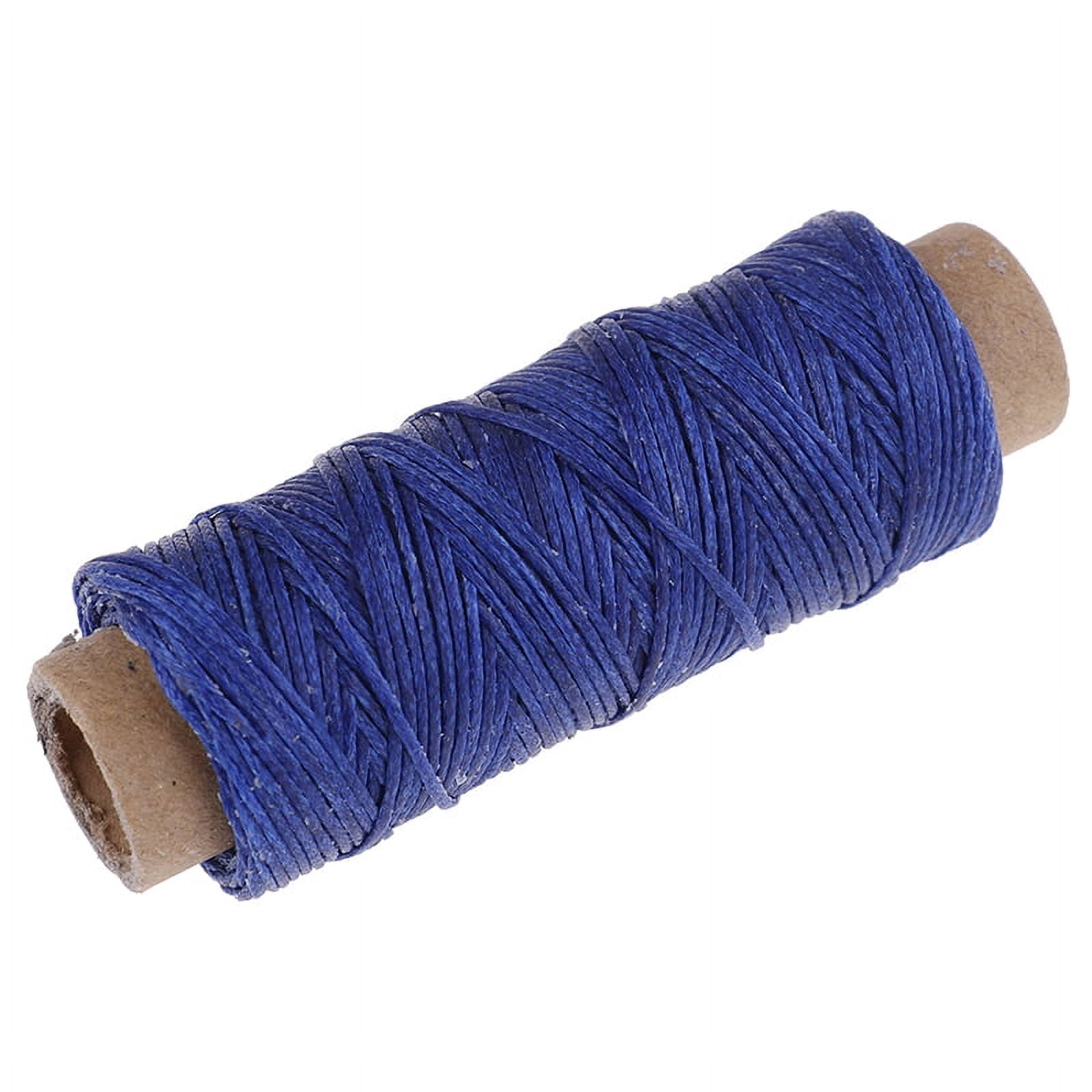 (Royal blue) 50m/Roll Leather Sewing Flat Waxed Thread Wax String Hand ...