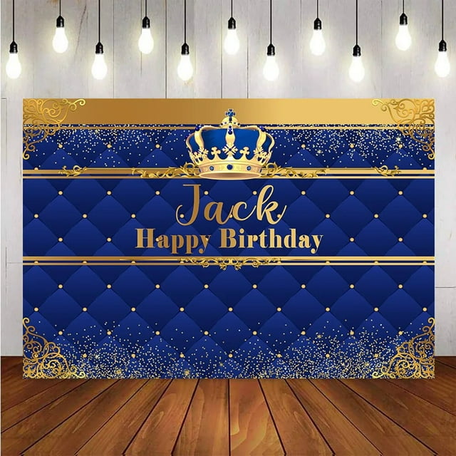 Royal blue crown happy birthday photo background studio newborn baby ...
