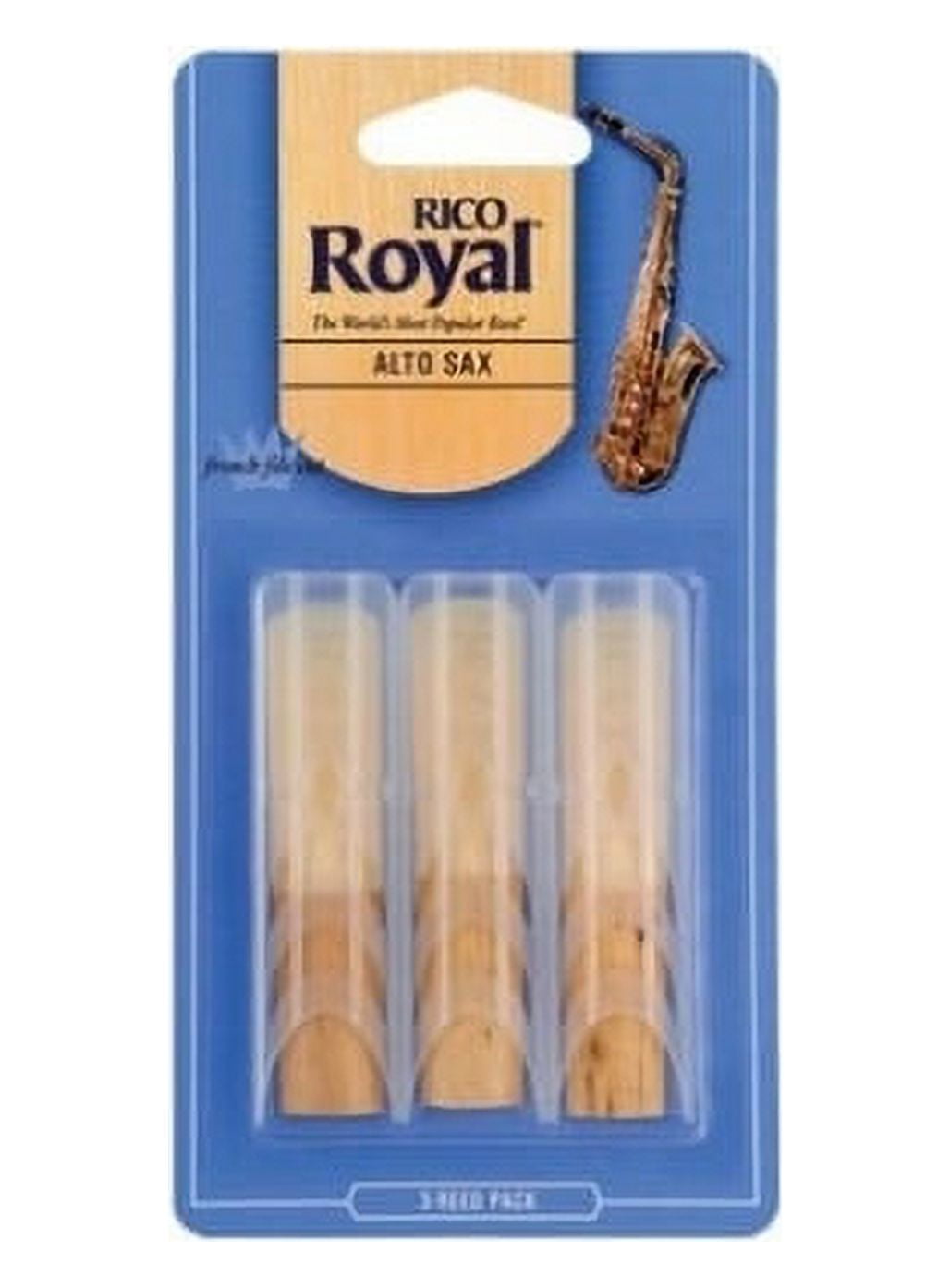 Royal by D'Addario Alto Sax Reeds, Strength 3, 3-pack - Walmart.com