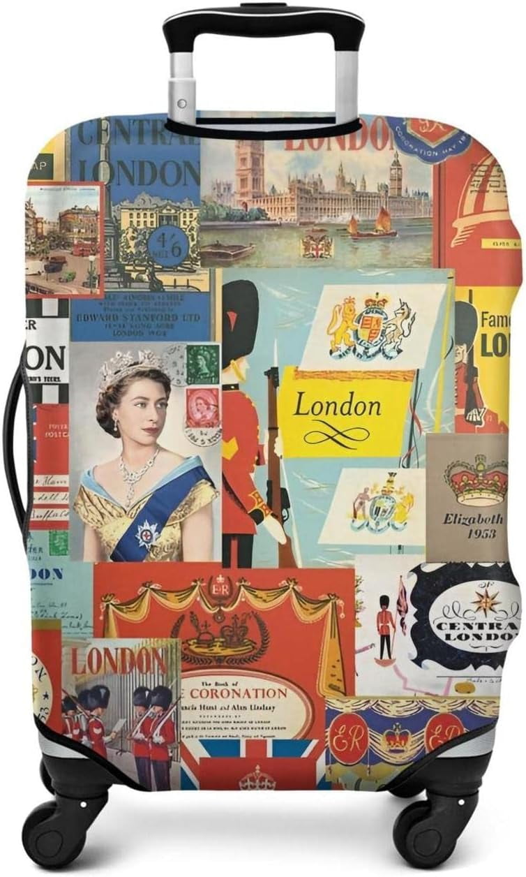 Royal london pattern Luggage Cover Washable Royal london Suitcase ...