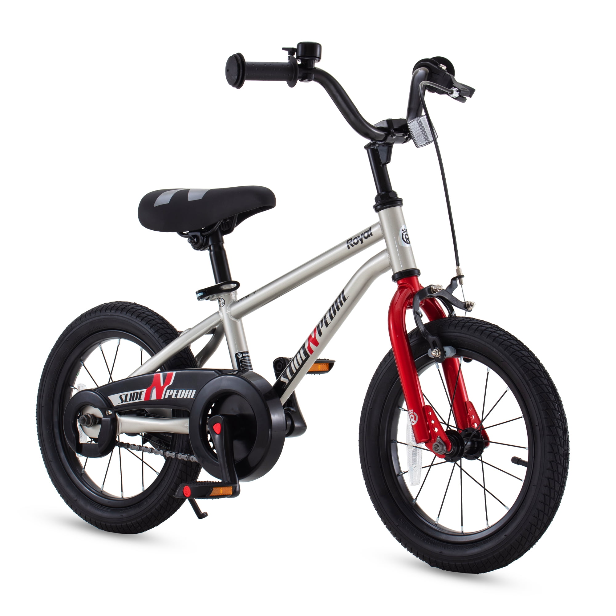 RoyalBaby 14 IN Slide and Pedal Coaster Brake Kids Bike TWO TYPES OF ...