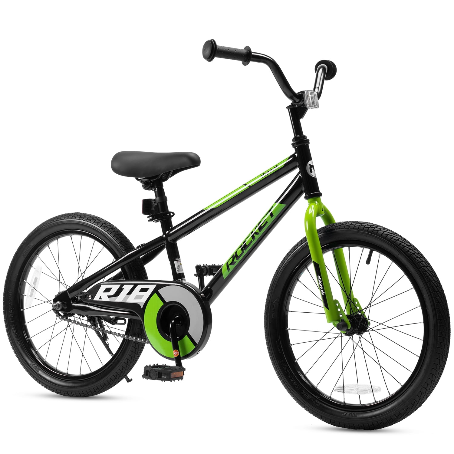 Royalbaby Rocket Kids Bike, 18 Inch BMX Style Bicycle for Boys, Black ...