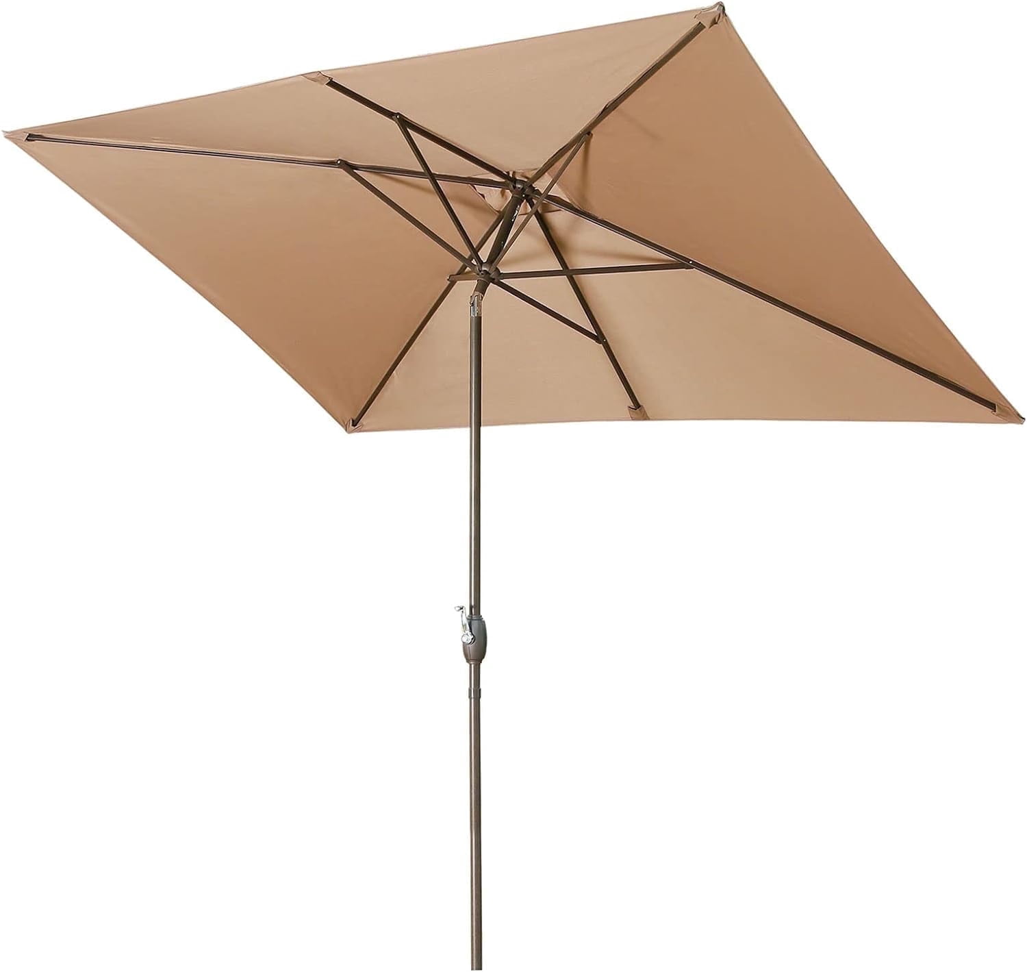Sunvivi 6.5 x 10 Ft Rectangular Patio Umbrella Aluminum Pole, Outdoor ...