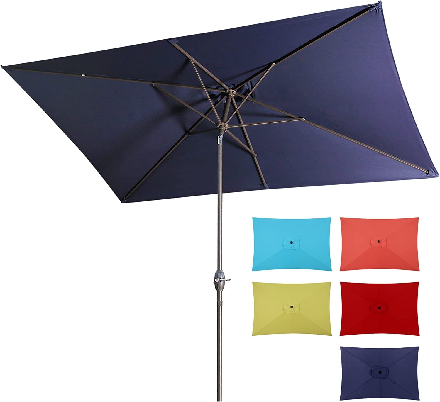 RoyalCraft 6.5 x 10 Ft Rectangular Patio Umbrella Aluminum Pole ...