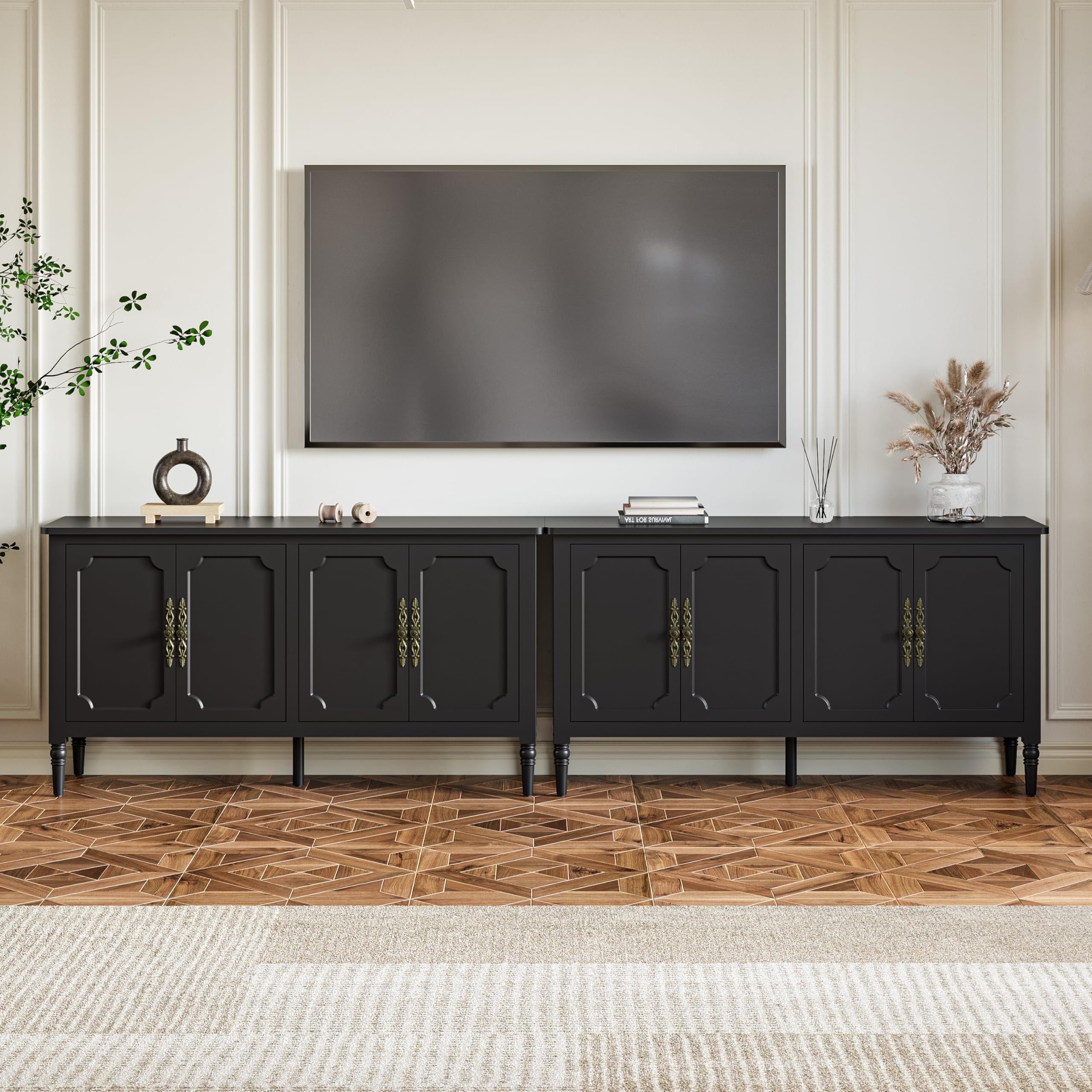 May in Color Buffet Sideboard Table Set of 2, 59'' Mid Century Modern ...
