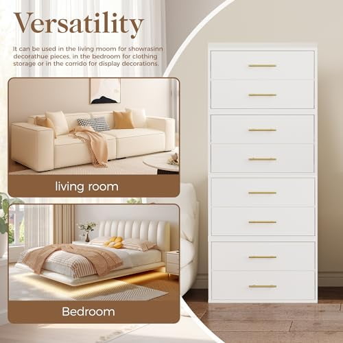 RoyalCraft Cube Storage Organizer, 2-Drawer Stackable Bookshelf, White ...