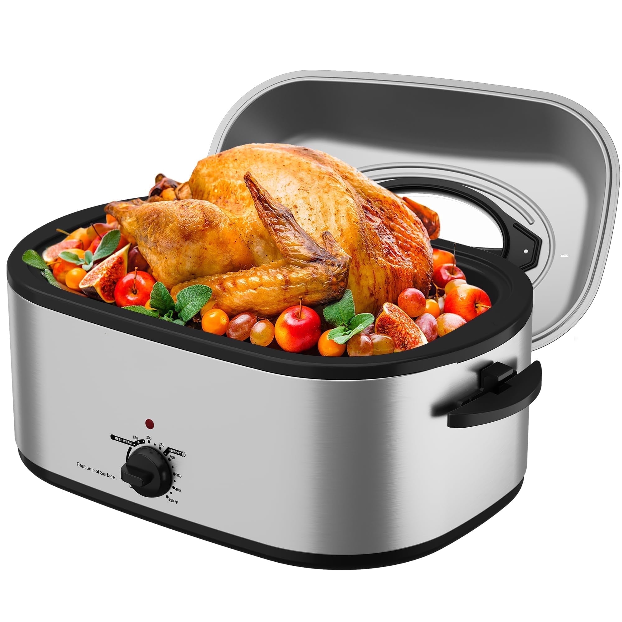 Sunvivi Roaster Oven 26 Quart, Electric Roaster Oven with Visible ...