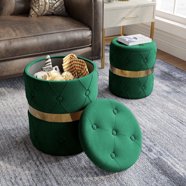 Mainstays Boucle Cloud Storage Ottoman, Sage - Walmart.com