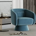 RoyalCraft Swivel Barrel Chair, 360 Degre Swivel Accent Chair, Modern ...