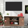 RoyalCraft TV Stand for 60/65Inch TV, Farmhouse TV Stands with Sliding ...