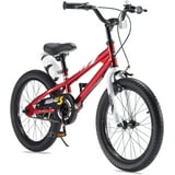 Royalbaby Boys Girls Kids Bike 18In BMX Freestyle Red 2 Hand Brakes ...