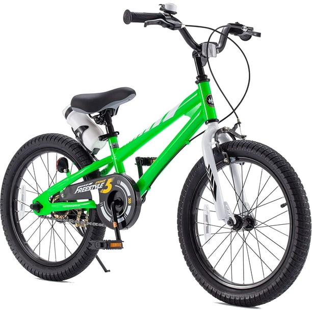 Royalbaby Freestyle 18 In. Green Kids Bike Boys and Girls Bike with ...