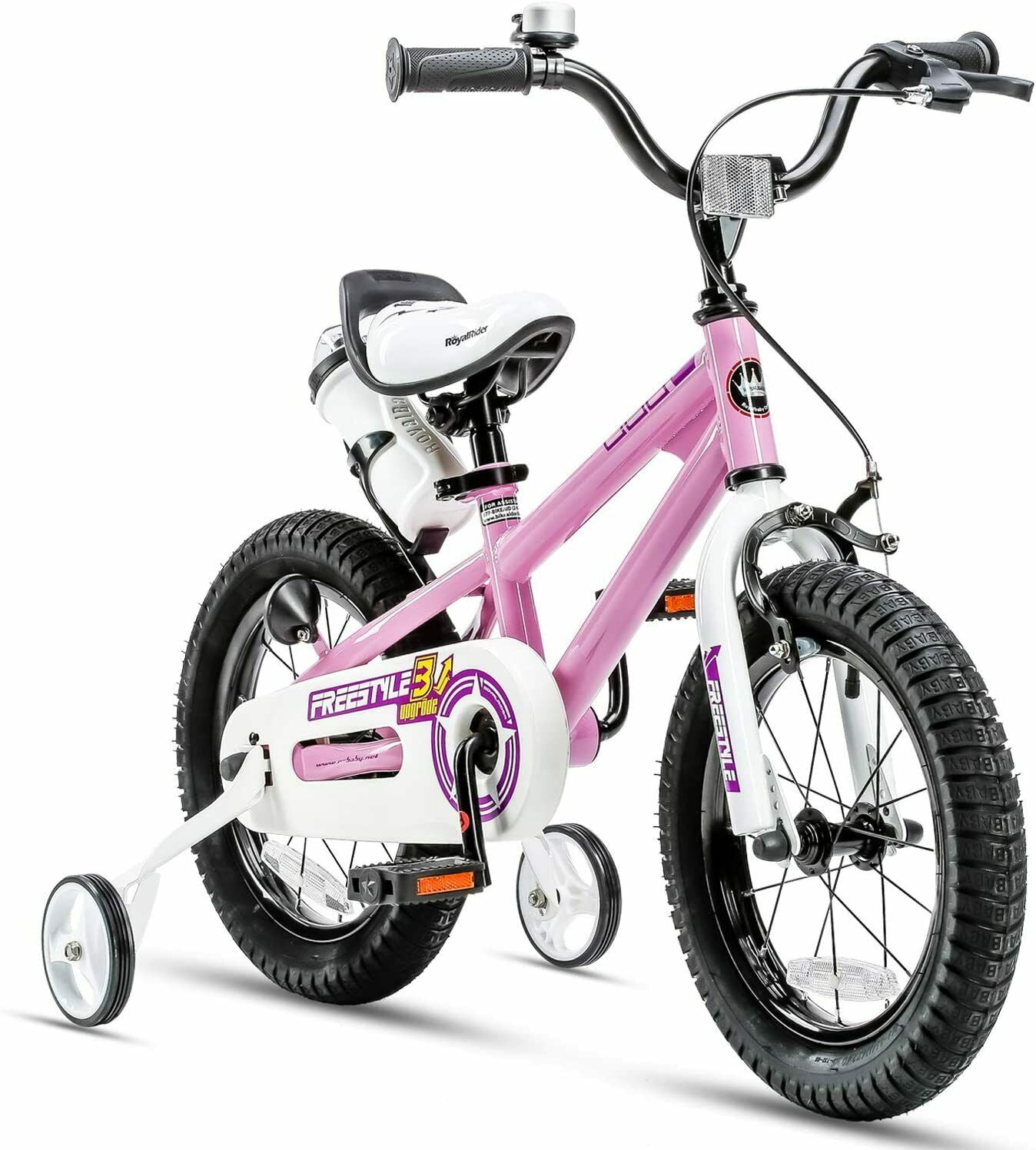 Royalbaby Freestyle Kids Bike 12" Inch Bicycle for Boys Girls Ages 3-4 ...