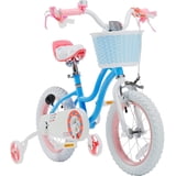 Royalbaby Girls Kids Bike Star girl 14 In Bicycle Basket Training ...