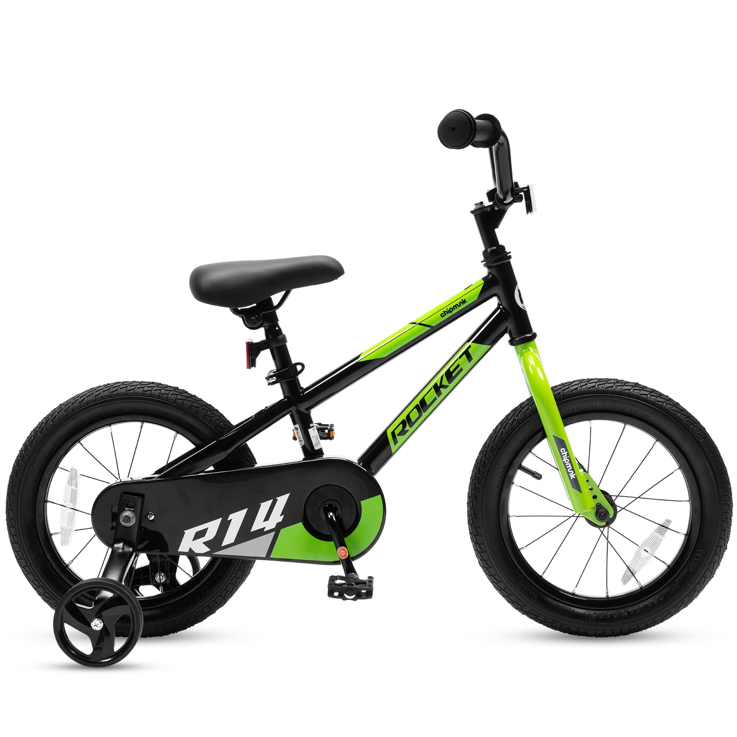 RoyalBaby Rocket 14 Inch Bicycle for Kids Ages 4 to 7, Black - Walmart.com