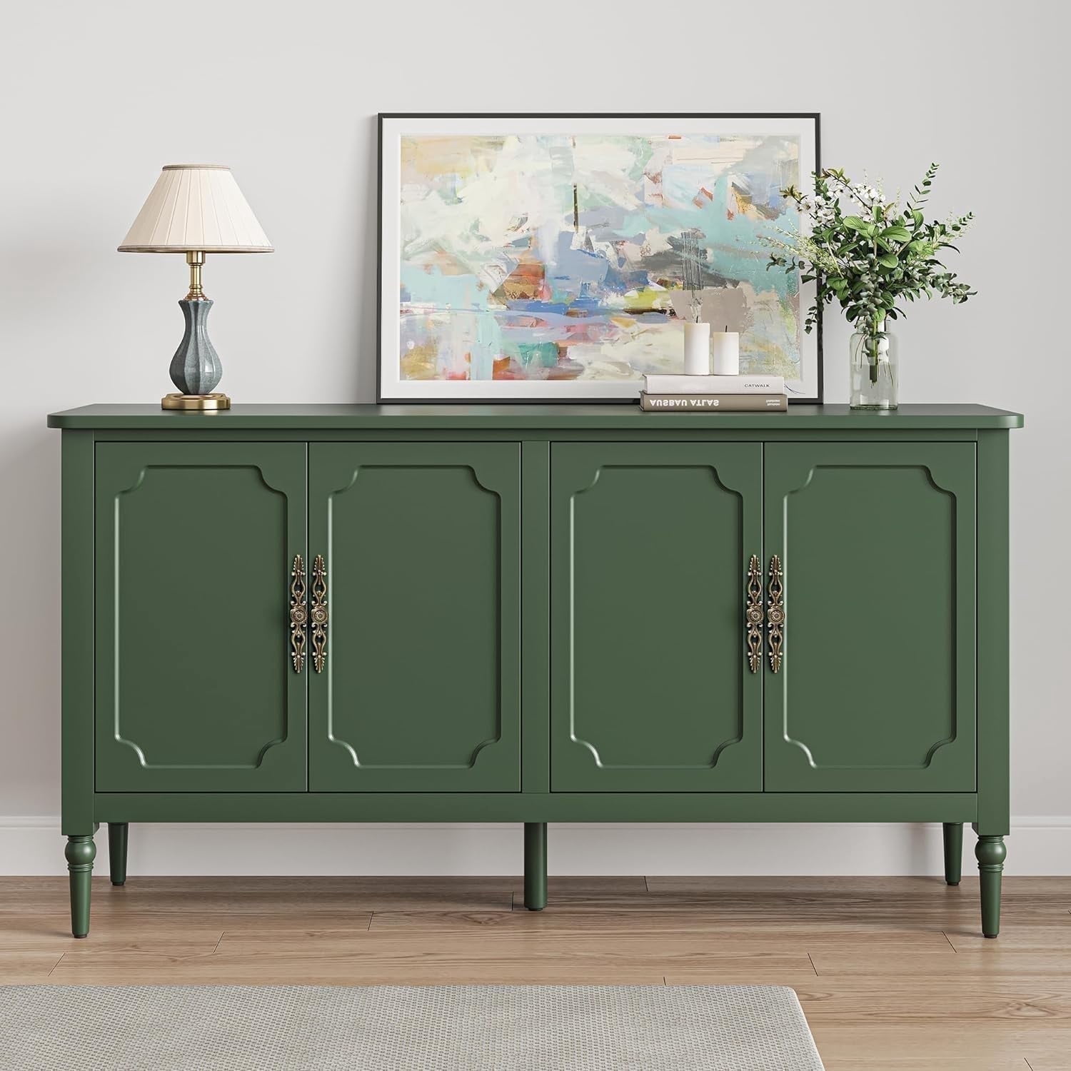 Royalcraft Large Solid Wood Sideboard Buffet Cabinet, Mid Century ...