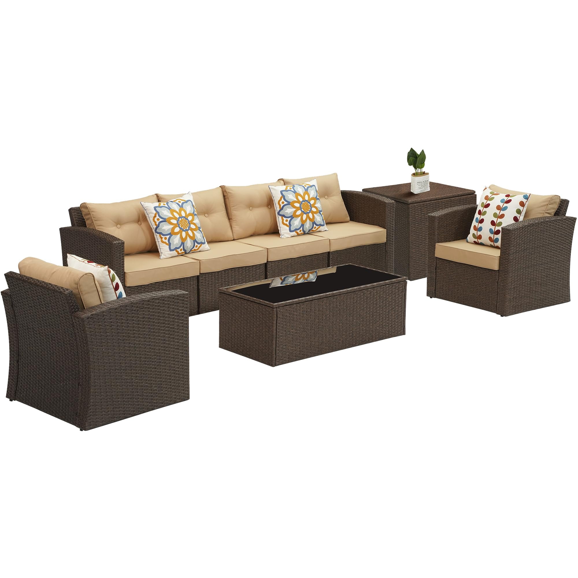 Royalcraft OUTDOOR 8 Pieces Patio Furniture Sets All Weather Outdoor ...