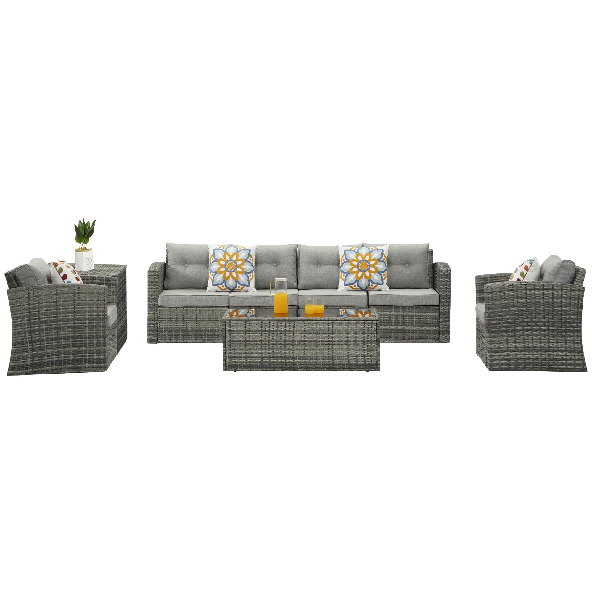 Royalcraft OUTDOOR 8 Pieces Patio Furniture Sets All Weather Outdoor ...