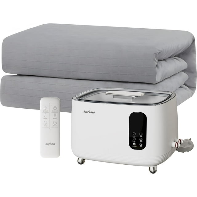 Royalcraft Water Heated Mattress Pad, 77" x 69" Water Heated Bed Warmer ...