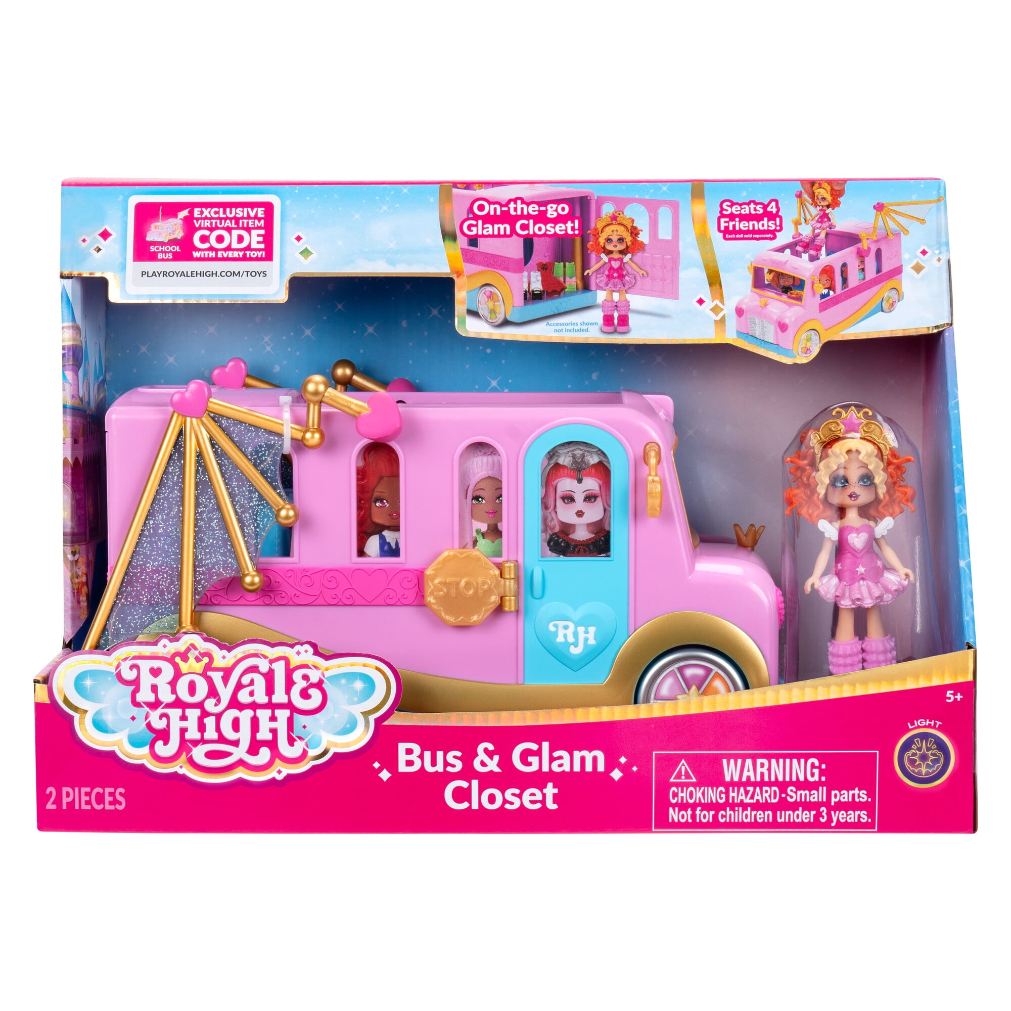 Royale High Bus & Glam Closet - (1) Exclusive Doll, On-the-Go Glam ...