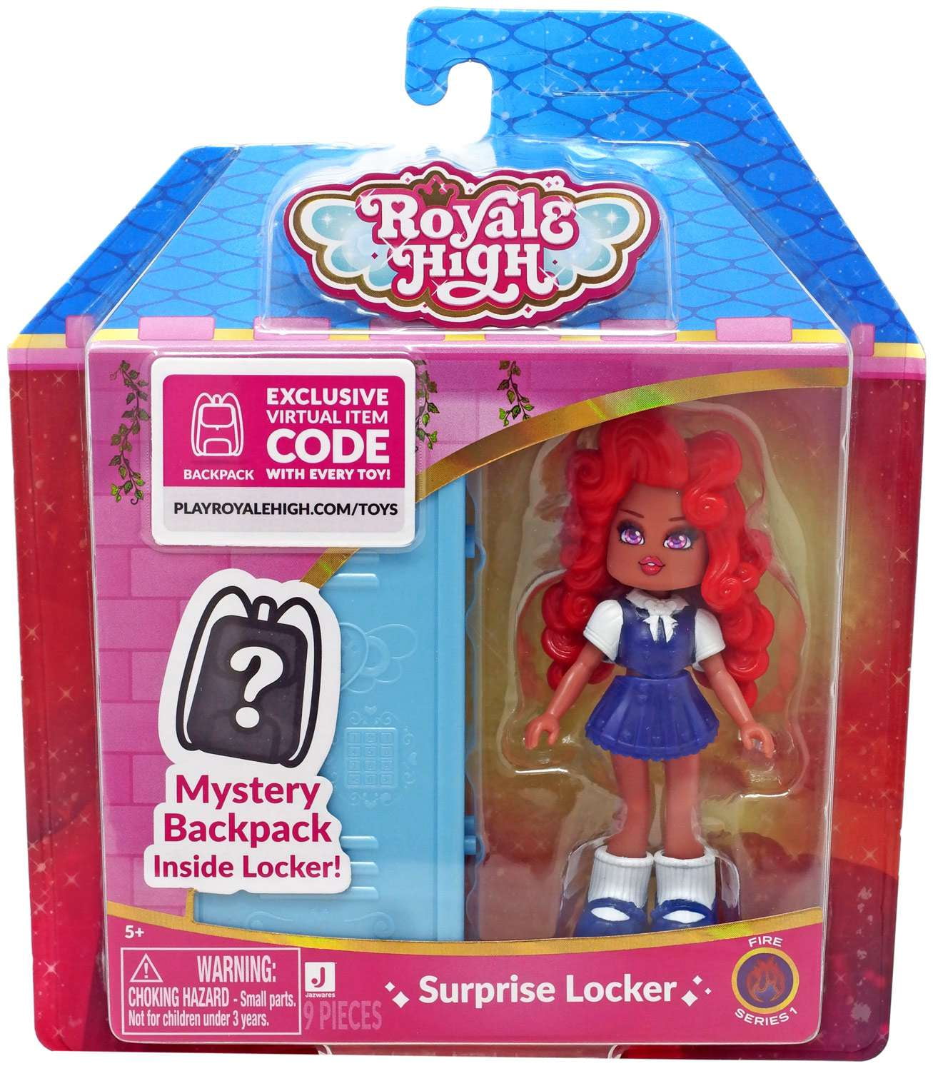 Jazwares Royale High Surprise Locker Fire Mini Doll, Mystery Backpack ...