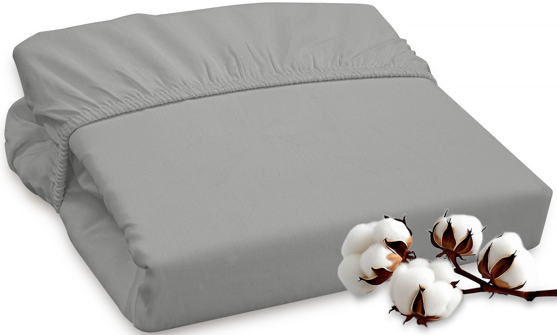 ROYALE LINENS 300 Thread Count 100% Long Staple Combed Cotton Fitted ...
