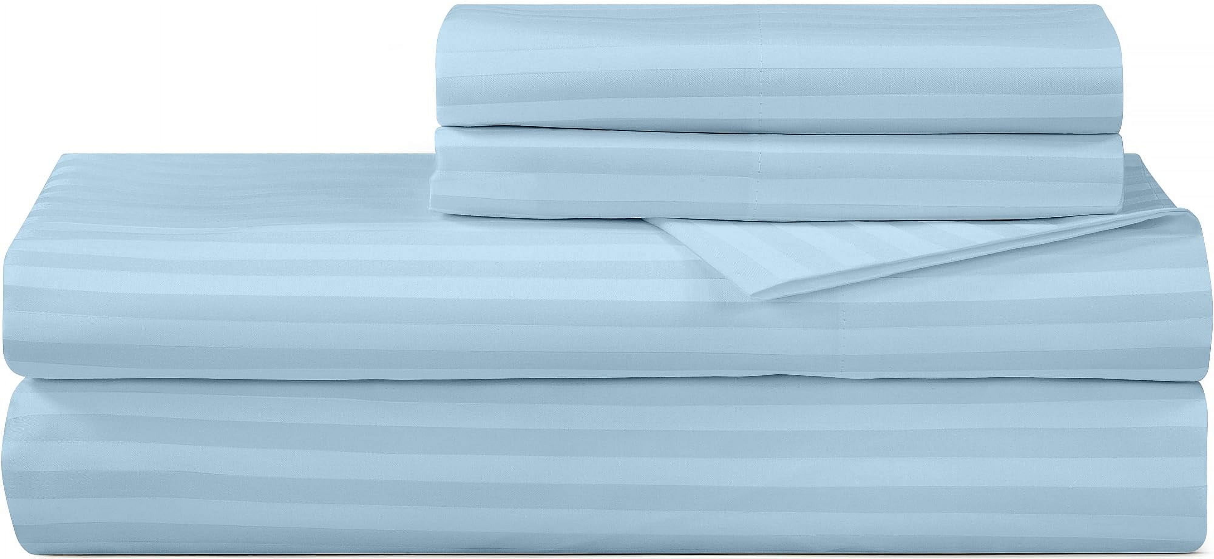 ROYALE LINENS 300 Thread Count 100% Long Staple Combed Cotton Striped ...