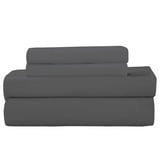 Royale Linens Queen 4-Piece Deep Pocket Sheet Set, Brushed Microfiber ...