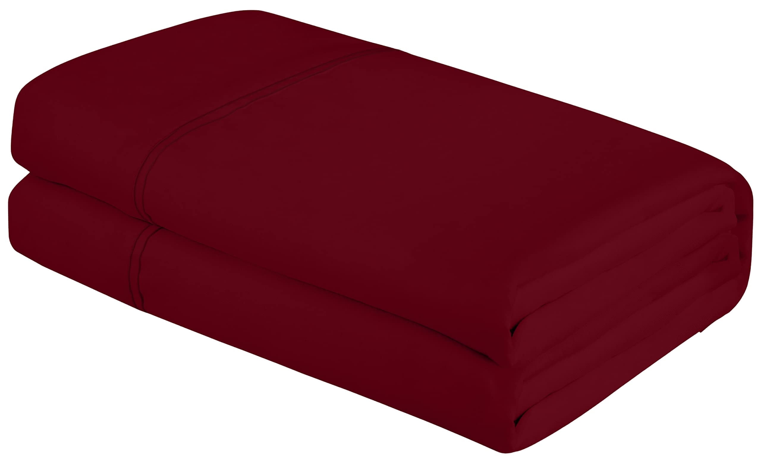 Royale Linens California King Flat Sheet Only - Brushed 1800 Microfiber ...