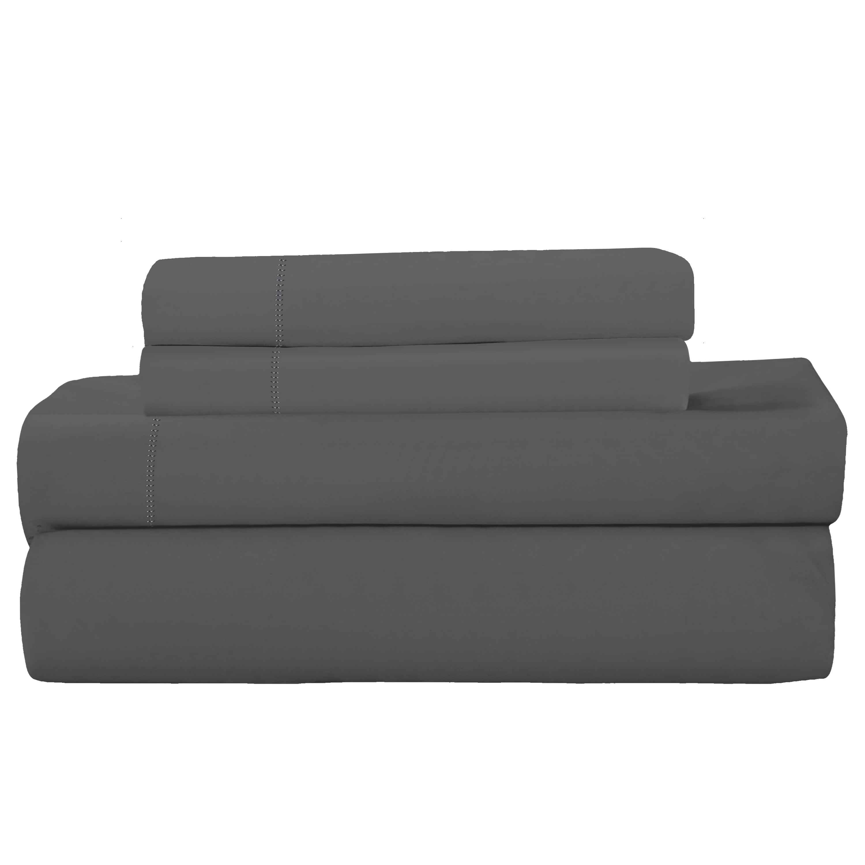 Royale Linens King 4-Piece Sheet Set, Brushed Microfiber Embroidered ...