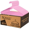 Royale Plastic Hangers 20 Pack - Pink Plastic Hangers - Clothes Hanger ...