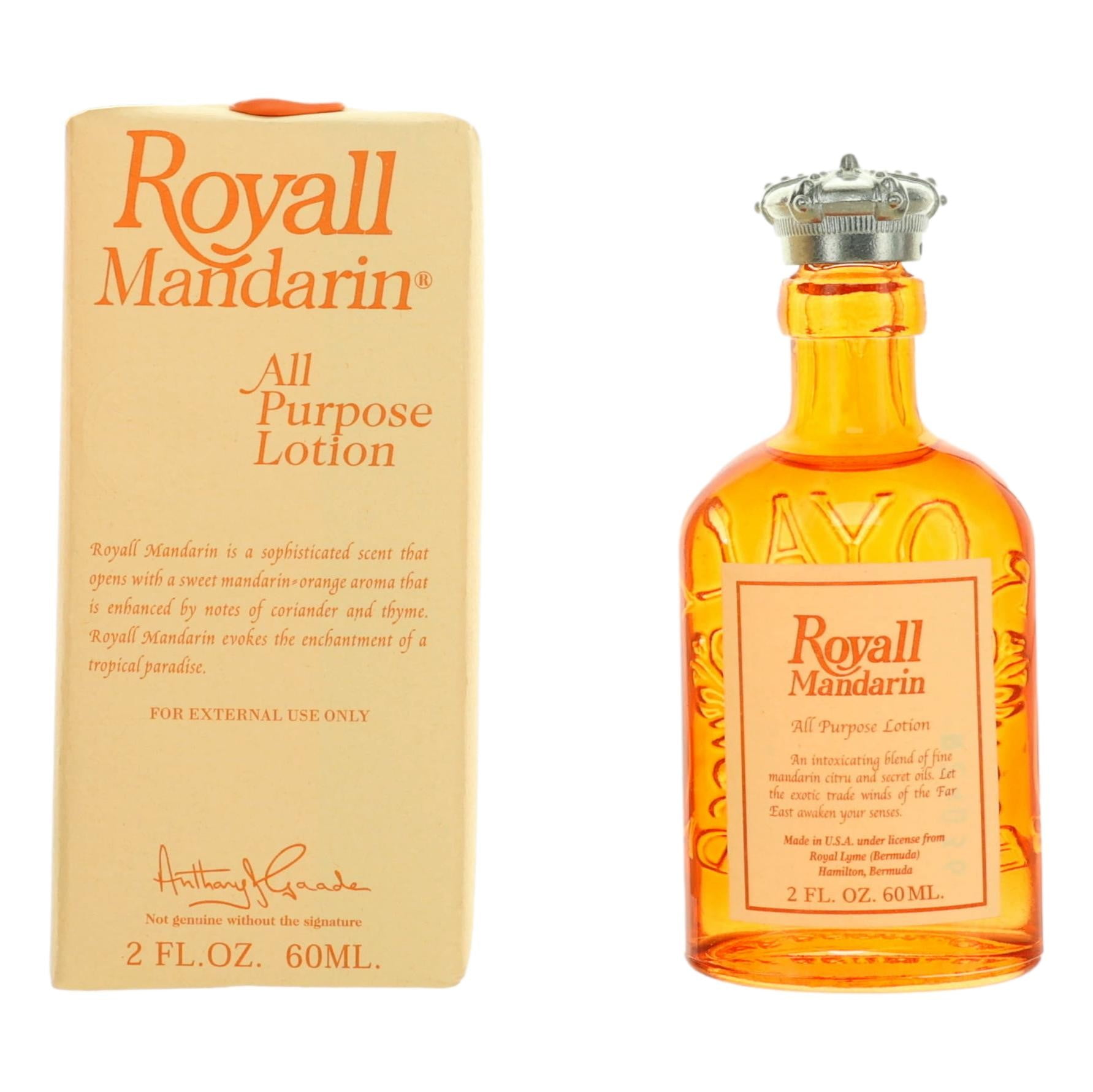 Royall Mandarin by Royall Fragrances, 2 oz All Purpose Lotion for Men ...