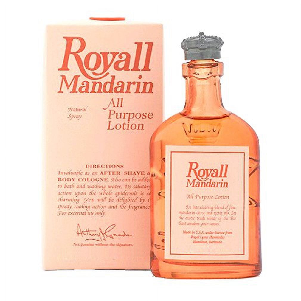 Royal Fragrances Royall Mandarin Men All Purpose Lotion, 4 Ounce ...