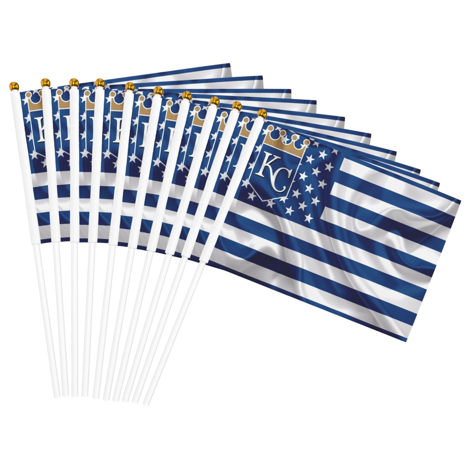 Royals Baseball Team Custom Double Sided Hand Waving Flag Multi-Pack ...