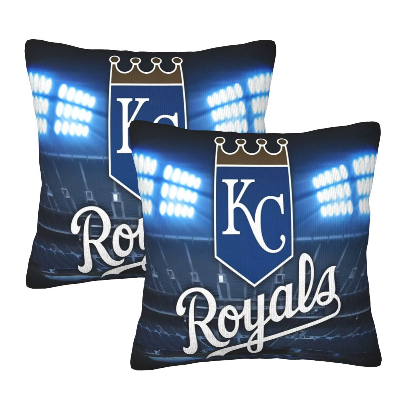 Royals Baseball Team Double Sided Plush Pillow Cover (2 Pack), Sofa ...
