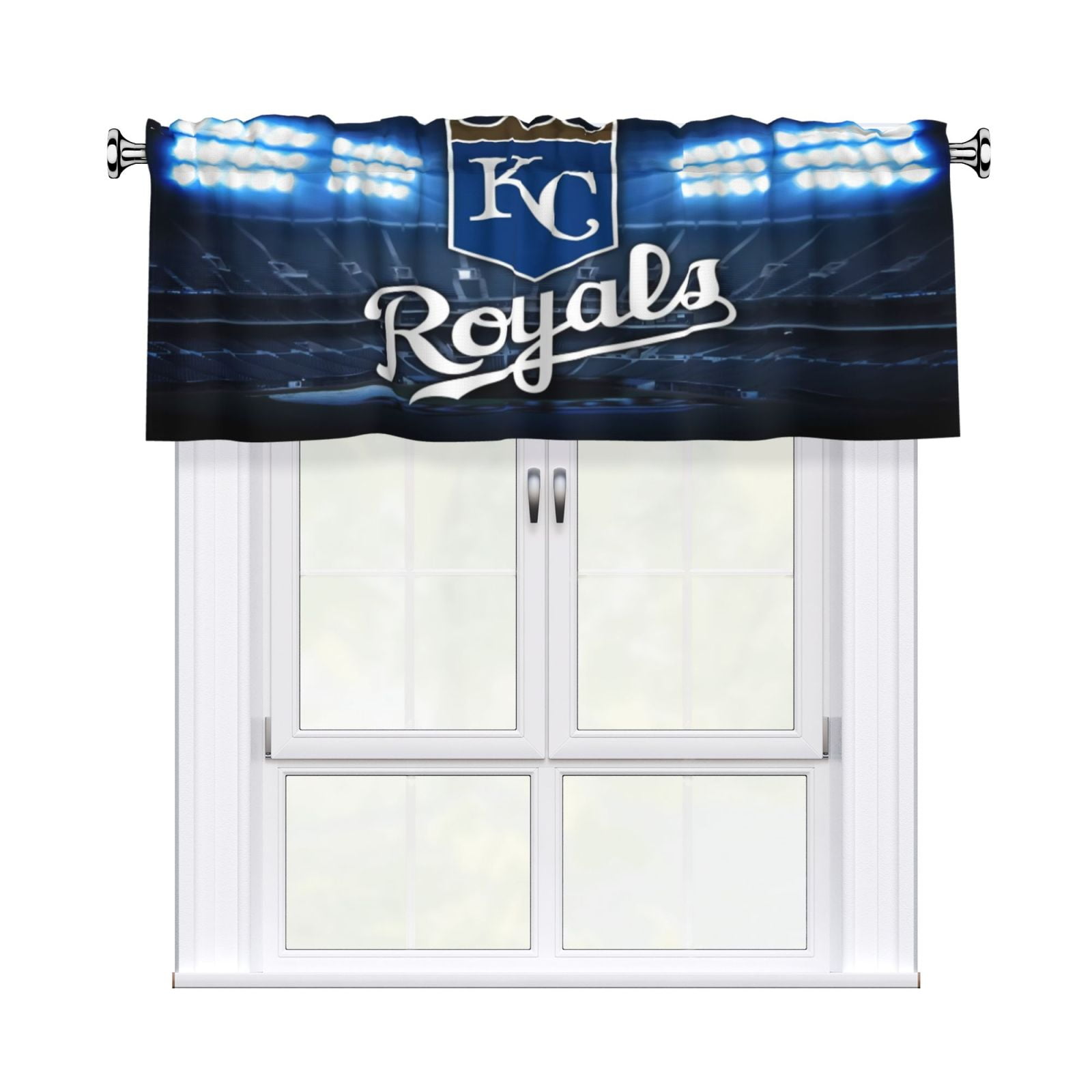 Royals Team Curtain Valance 54x18 In Baseball Team Theme Curtains Home ...