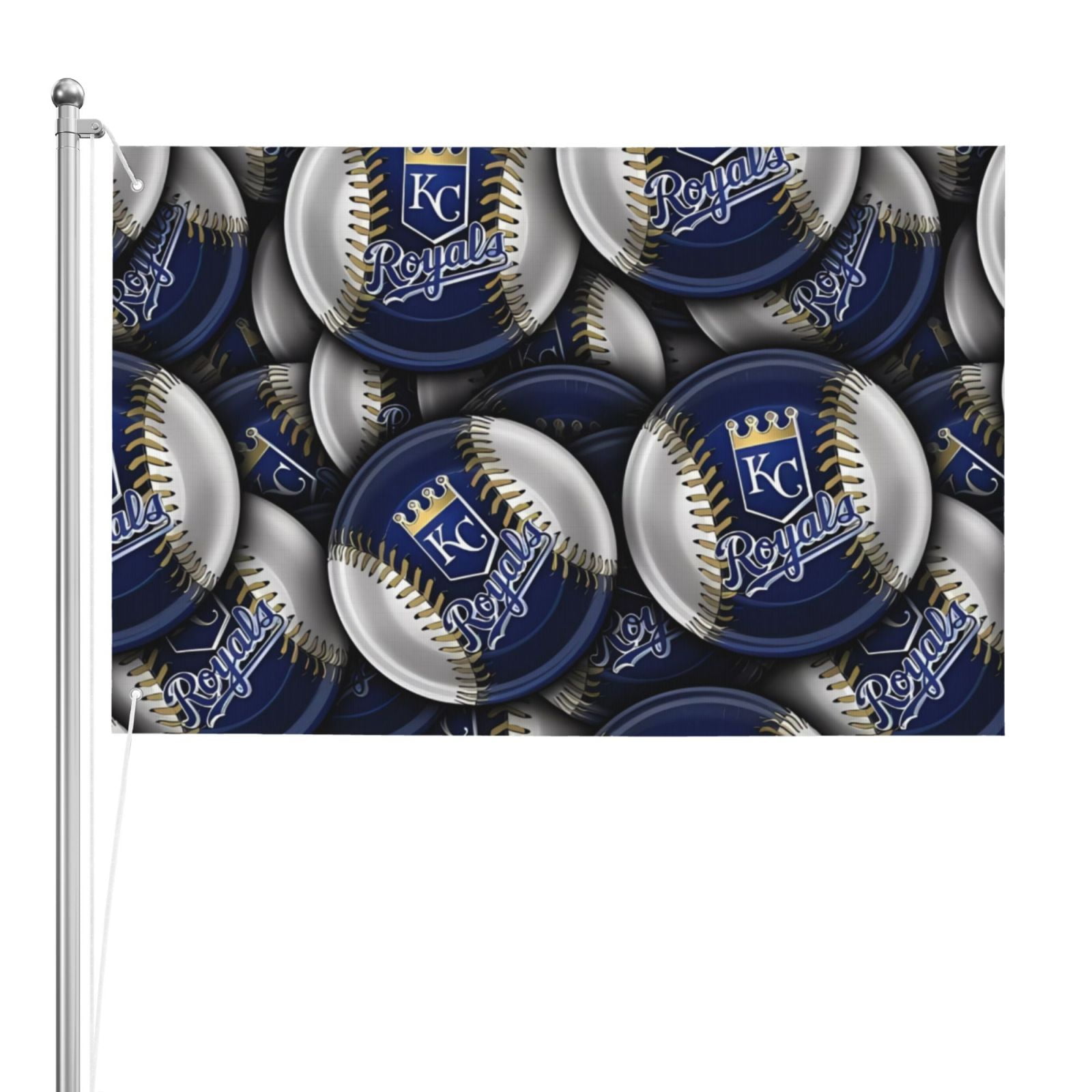 Royals Three Layer personalized Double Sided Flag Football Fans ...
